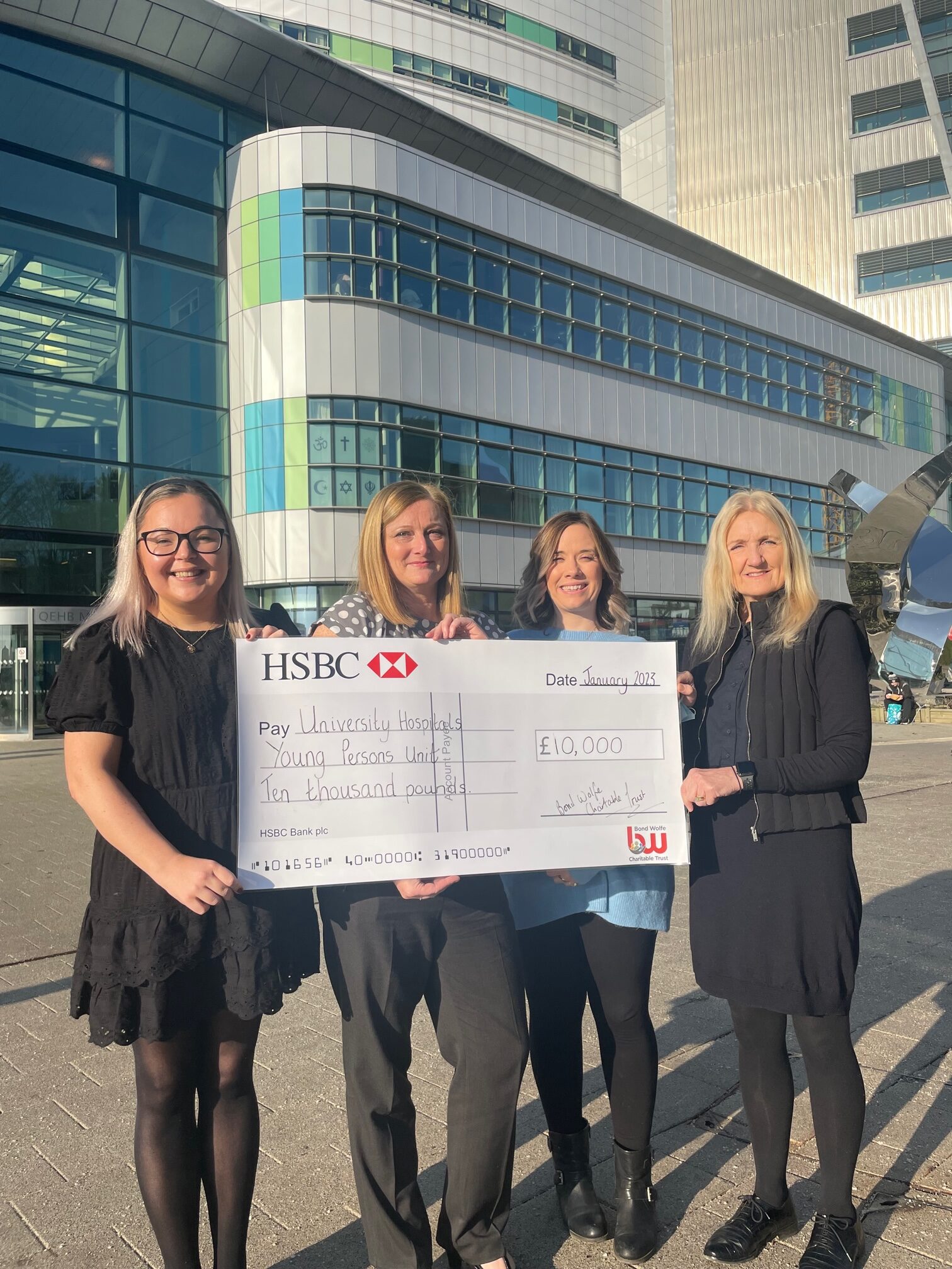 Bond Wolfe Raises £10,000 for Teenage Cancer Trust